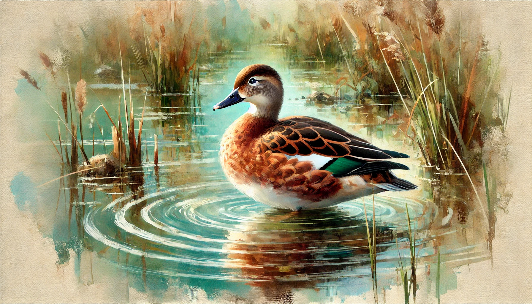 Krachtdier eend voor kalmte en doorzettingsvermogen